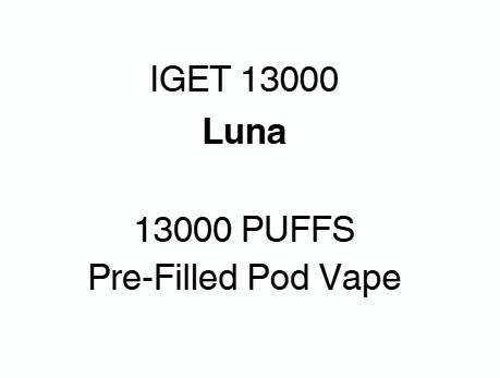 IGET LUNA KP13000 | IGET MOON 13000 Puffs | IGET NZ Vapez Christchurch