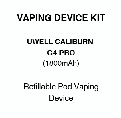 Uwell Caliburn G4 Pro Device | NZ Vapez- Vape Shop Christchurch — NZ Vapez